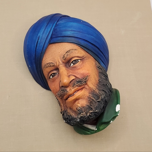Bossons | Art | Sikh W Blue Turban Bossons Collect Head 966 England ...
